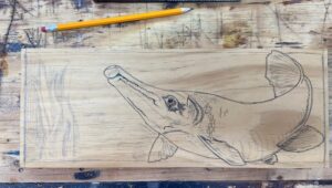 Alligator Gar Project Art - Michi's Adventures